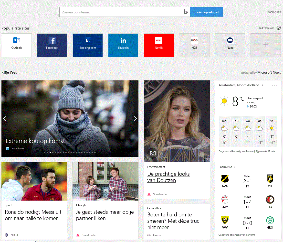 Weerwoord | Op MSN media staat de oude kop nog