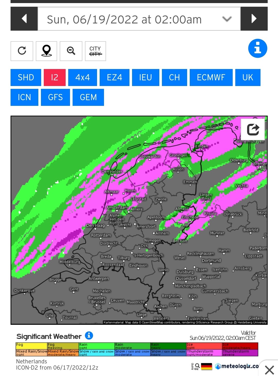 Weerwoord | Icon-D2 komt met vuurwerk in de nacht naar zondag