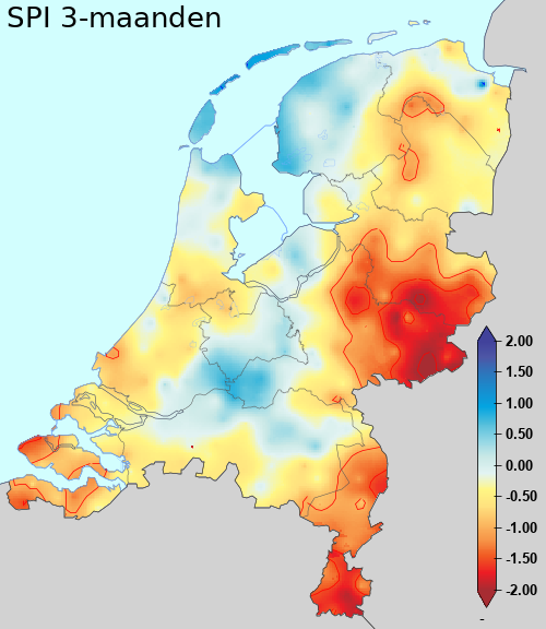 Weerwoord | SPI - drogere gebieden hebben afgelopen 3 maanden ook ...